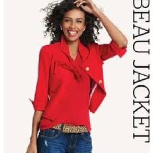 CAbi | Jackets & Coats | Cabi Red Blazer Beau Scarlett Red Blazer ...